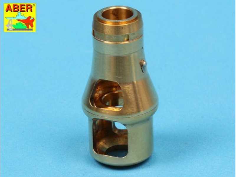 Late muzzle brake used on German 8,8cm barrel Tiger I