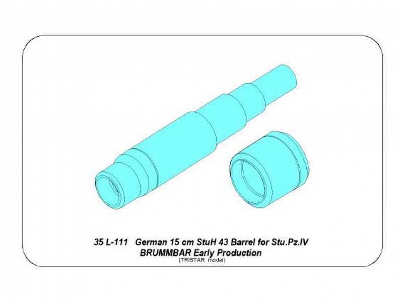 German 15cm StuH 43 Barrel for Stu.Pz. IV Brumbar Early